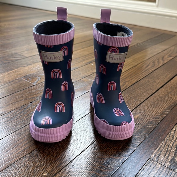 Hatley | Shoes | Girls Rainbow Rain Boots Size 5 Toddler | Poshmark
